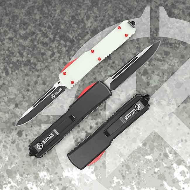 JADE G10 OTF (out-the-front) Knife by Krate Tactical | BUY HERE ...