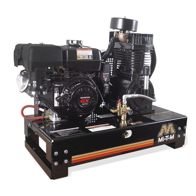 Mi-T-M AM2-SH09-B - Gasoline Base-Mount Two Stage Air Compressor ...
