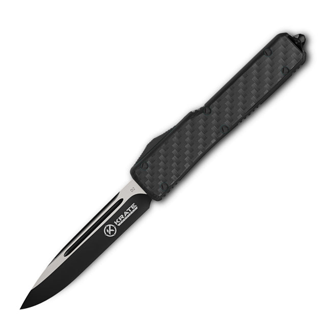 SHADOW OTF Knife (out-the-front) Knife by Krate Tactical (Single Edge ...