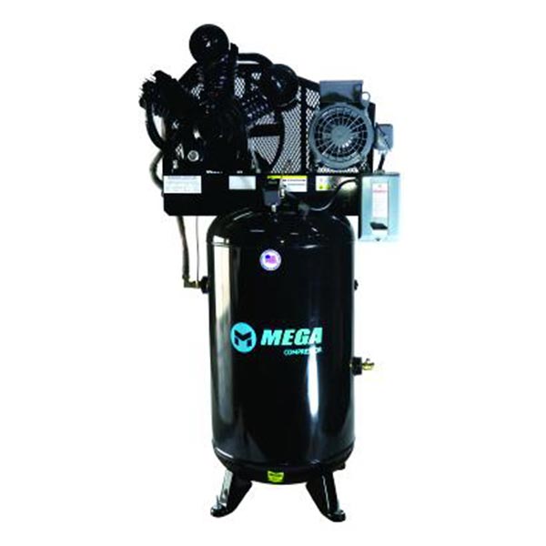 Mega Power MP-7580VM10U 7.5HP Vertical Air Compressor w/ Mag Starter ...